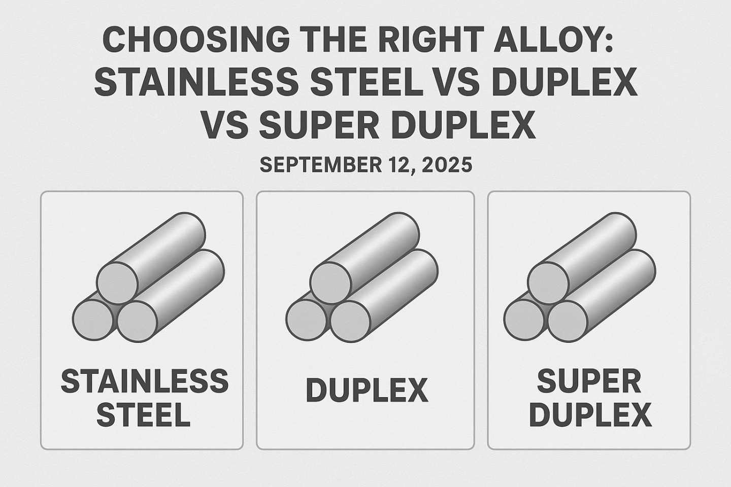 Choosing the Right Alloy: Stainless Steel vs Duplex vs Super Duplex ...